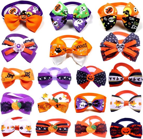 Halloween Strikjes voor Honden en Katten Nekband Accessoires ...