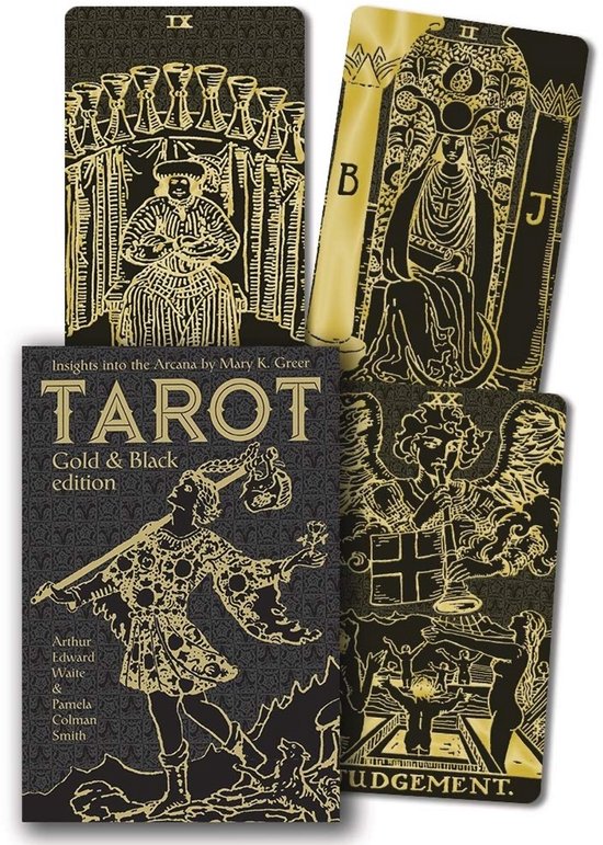 Luxe Tarotkaarten Set Goud en Zwart Incl. Gidsboek | bol