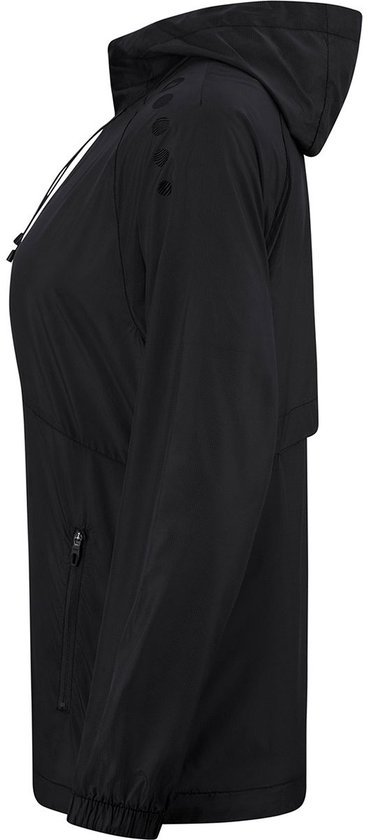 Jako Flow Jas Met Kap Dames - Zwart | Maat: S | bol