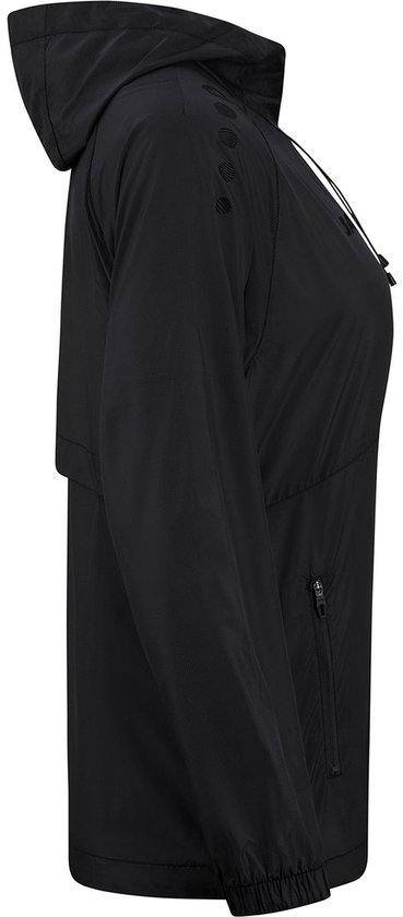 Jako Flow Jas Met Kap Dames - Zwart | Maat: S | bol