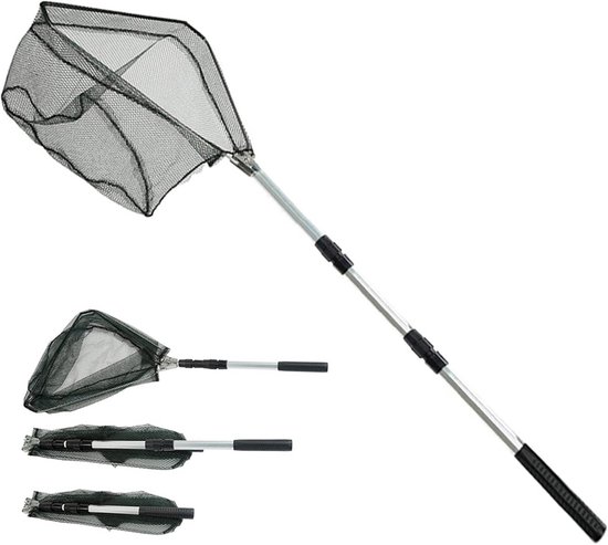 Telescoop Schepnet voor Vissen 1,5-2 M - Opvouwbaar en Lichtgewicht ...