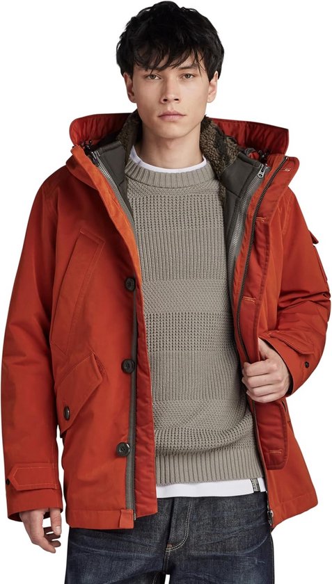 Aanpasbare Heren Parka 2-in-1 Jas met Afneembare Voering | bol