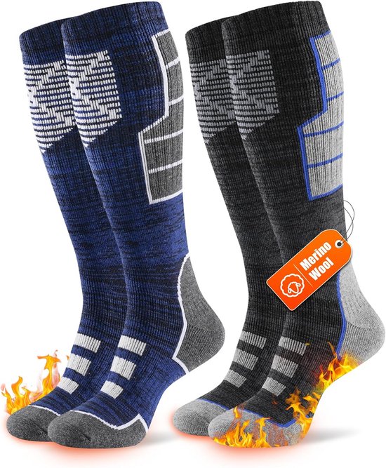 Warme Merino Skisokken Dames en Heren - Thermosokken voor Winter en ...