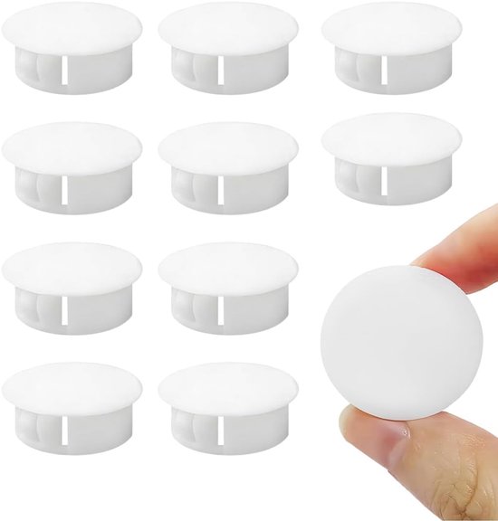 Pack of 10 - 25mm Plastic Hole Covers - Rond - End Caps voor Drill ...
