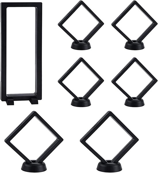 7x 3D Zwevende Displayhouders voor Munten, Sieraden en Verzamelobjecten ...