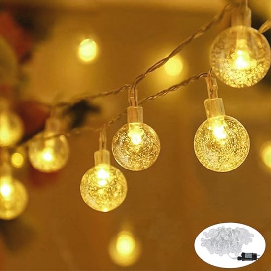 LED Lichtsnoer 30m Warm Wit met 8 Modi voor Feesten en Decoratie | bol