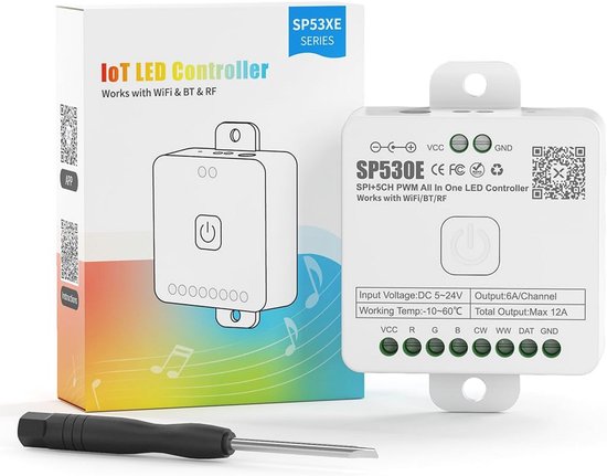 LED-controller voor Smart Home - 12-in-1 WiFi en Bluetooth met ...