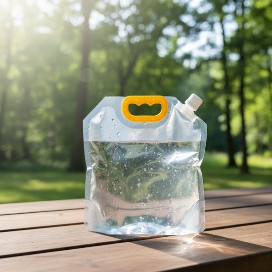 Bidon d'eau Gerimport - 10 L - Transparent - Avec robinet - Pliable ...