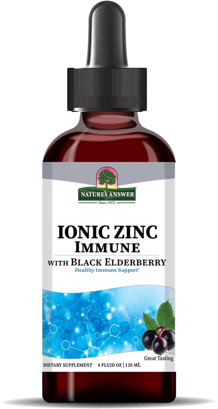 Ionic Zinc Immune met Black Elderberry – 120 ml | bol