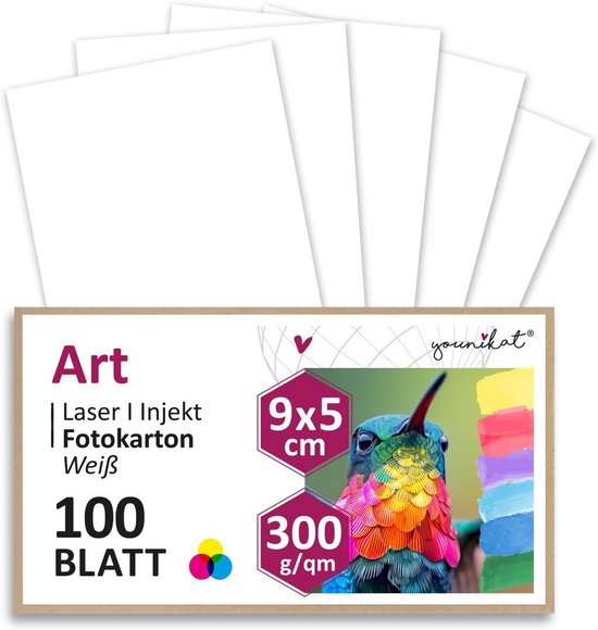 100 Stuks Kleine Blanco Kaarten 9 x 5 cm - DIY Visitekaartjes en ...