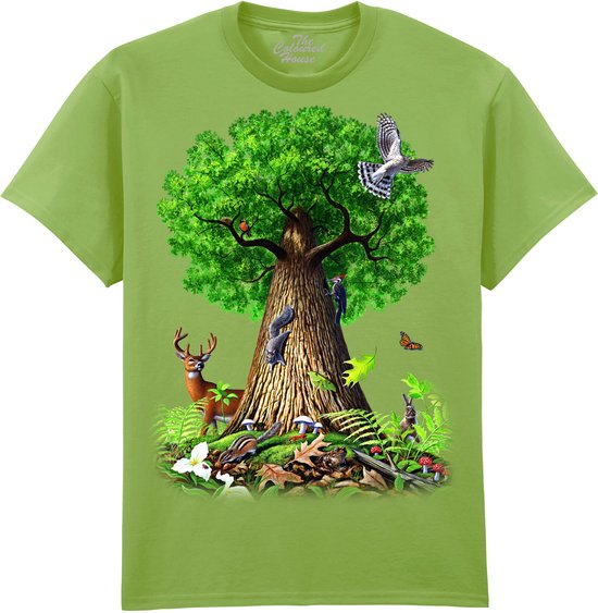Tree Of Life Animals The Coloured House T-shirt 4XL | bol