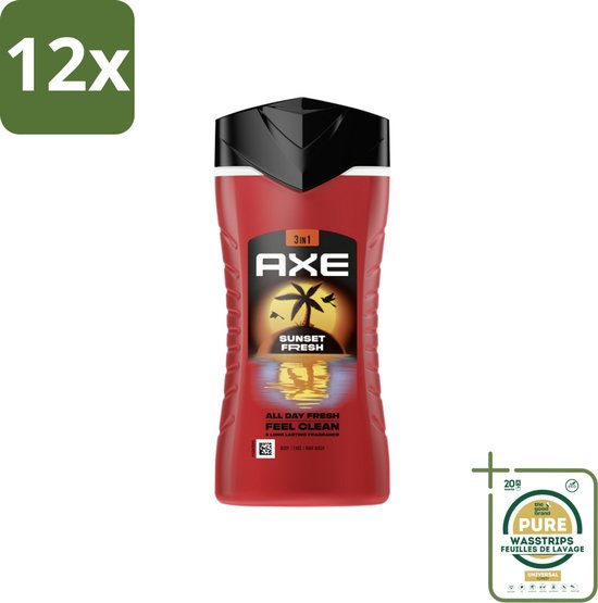Axe – Douchegel 3-in-1 – Sunset Fresh – 250 ml - Voordeelverpakking ...