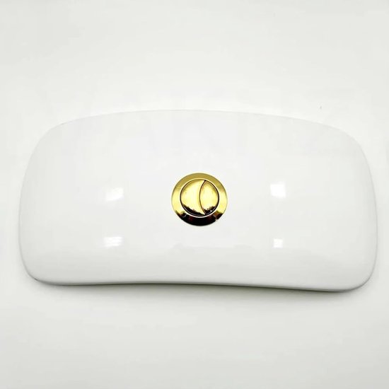 Dual Flush Toilet Tank Knop - Rond Gouden Flush Knop - Vervanging voor ...