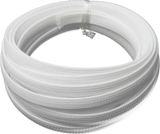 Kabelmanagement Huls Wit 5 Meter - Kabel Opruim Set met Gevlochten ...