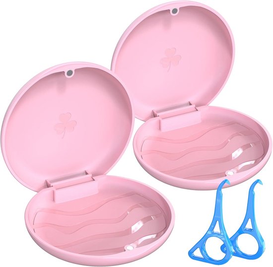 2 Stuks Retainer Case met Aligner Removal Tool - Mondbescherming en ...