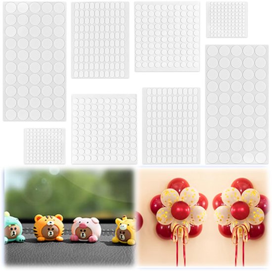 Dubbelzijdige plakpunten voor posters, knutselen en meer - 8 vellen ...