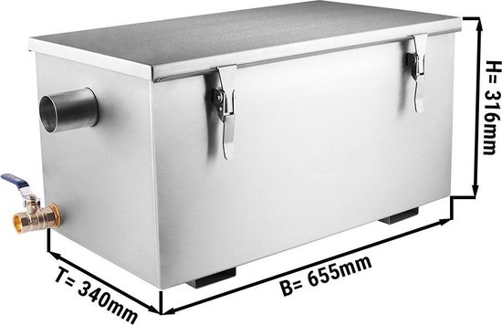Vetafscheider - 20 liter | Olieafscheider | Afscheider | Horeca | GGM ...