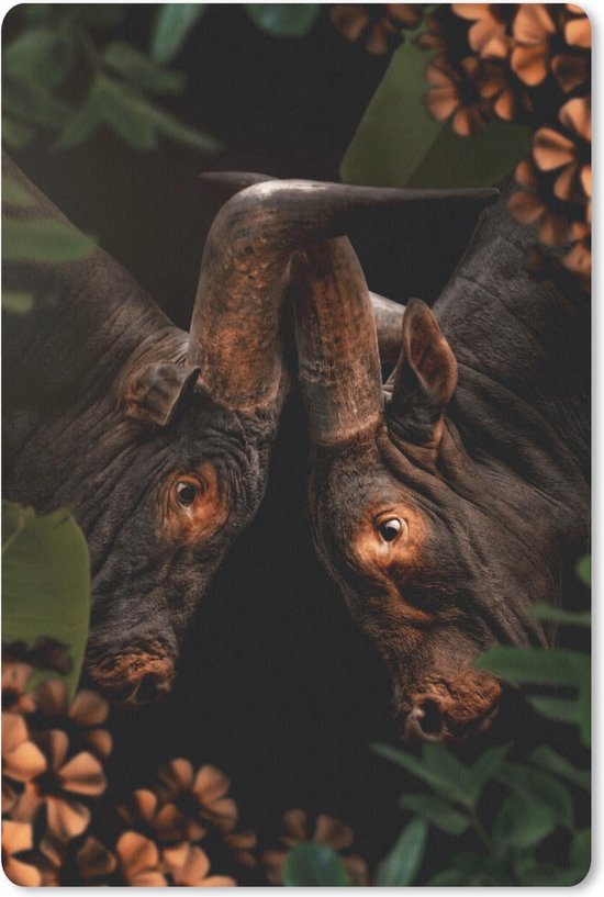 Bureau onderlegger 40x60 cm - Muismat Jungle - Bloemen - Koe - Planten ...