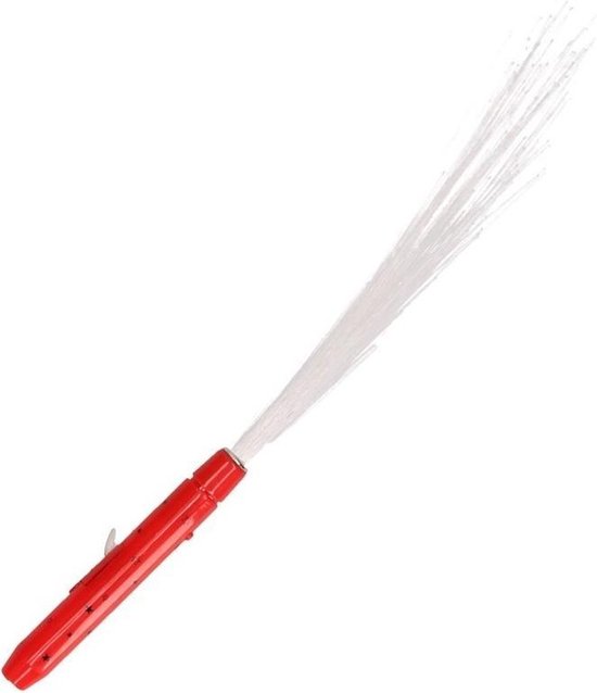 Set van 10x stuks fiber LED licht stick rood - Lichtgevende ...