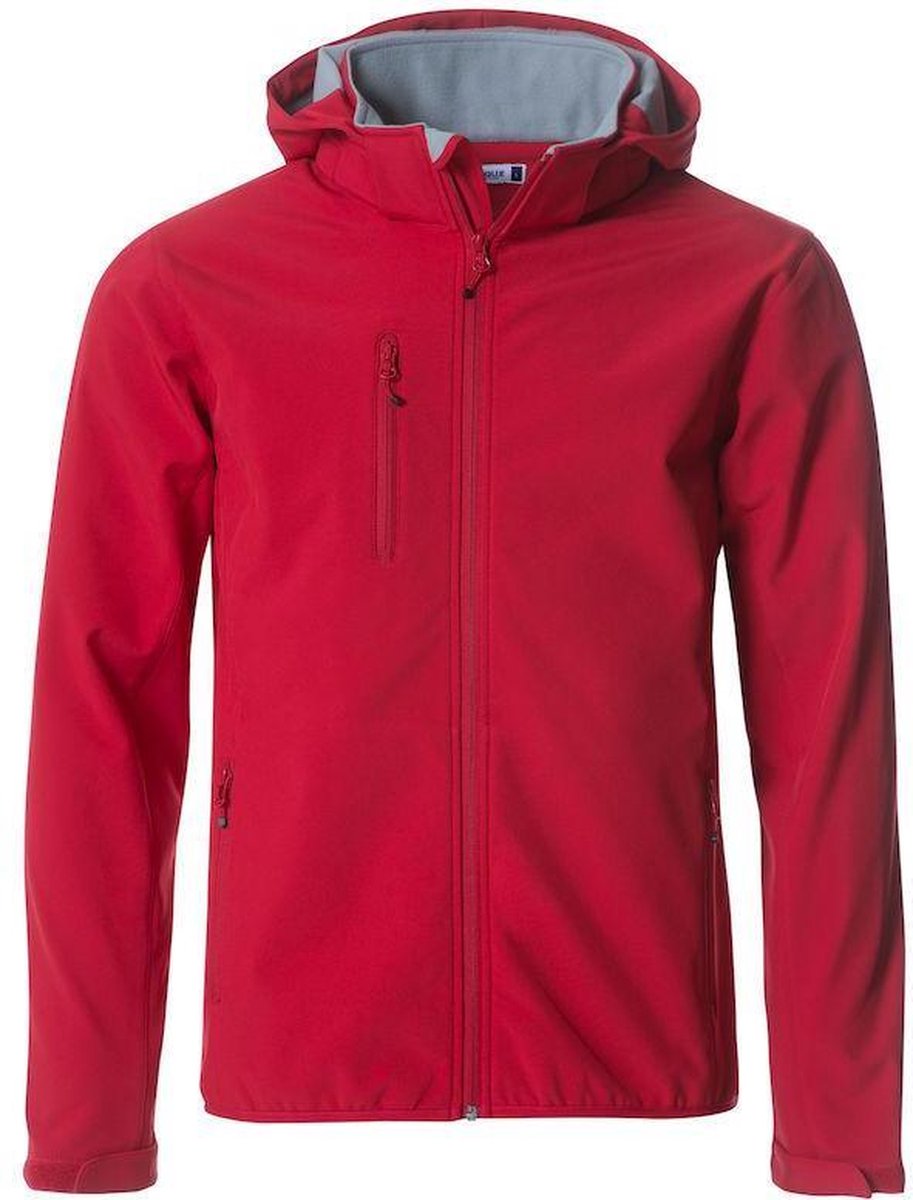 Clique Basic Hoody Softshell Jacket 020912 - Mannen - Rood - M | bol.com