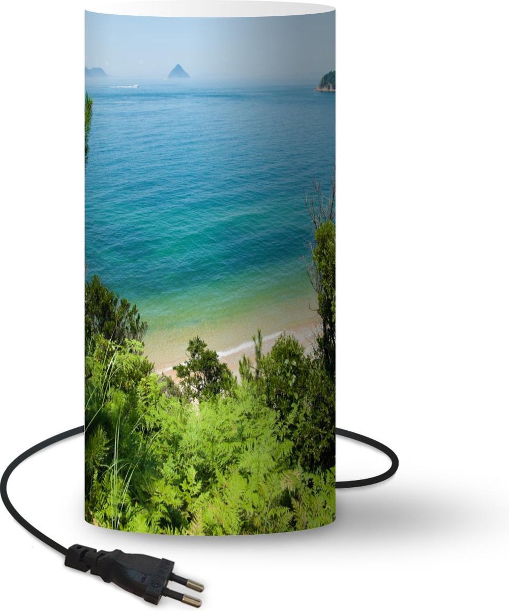 Lamp - Nachtlampje - Tafellamp slaapkamer - Rustige blauwe zee bij ...