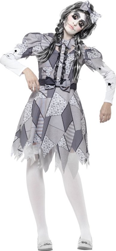 Smiffy's - Living Dead Dolls Kostuum - Dode Pop Dolly - Vrouw - grijs ...