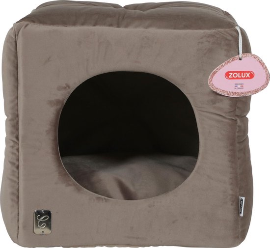 Zolux kattenmand iglo chambord chesterfield taupe (35X35X35 CM) | bol