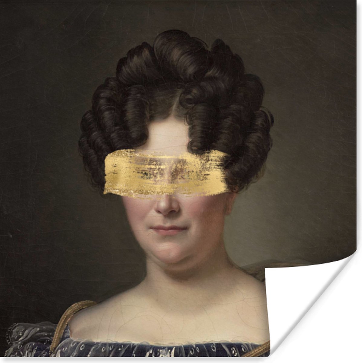 Poster Vrouw - Kunst - Verf - 75x75 cm | bol.com