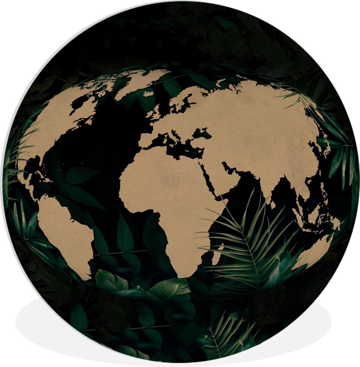 Cercle Mural - Cercle Mural Intérieur - Carte du Wereldkaart - Globe ...