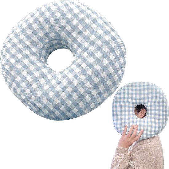 Piercing kussen met gat - voor oor tegen oorpijn, nekkussen voor zijslapers, enkel gat... | bol