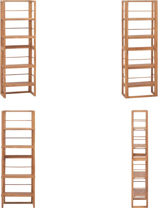 vidaXL Opbergrek 60x30x180 cm massief teakhout - Opbergrek ...