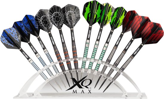 XQ Max Dart Display Standaard, 12 Dartpijl Houder voor 4 Sets Darts, Opbergruimte voor... | bol
