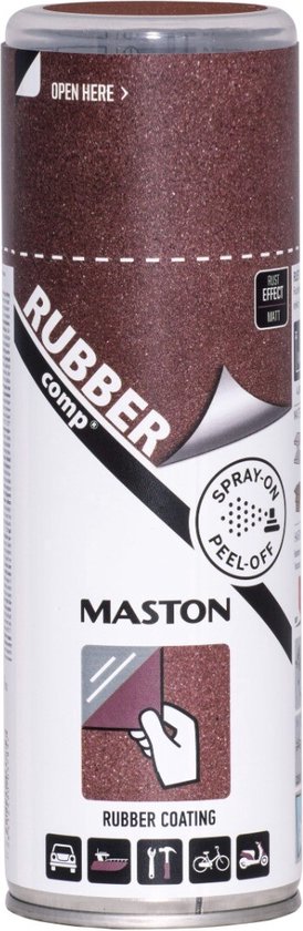 Maston Rubbercomp spray - Mat - Roest Effect - rubber coating - 400 ml ...