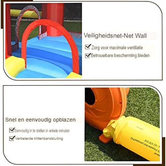 Springkasteel - Springkasteel met blower - Springkasteel voor kinderen ...