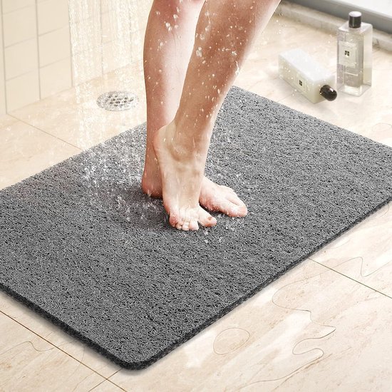 Antislip douchemat - Wasbare badmat - Sneldrogend PVC - 40x60 cm | bol