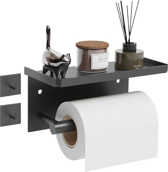 Toiletrolhouder, rolhouder, zelfklevend, zonder boren, zelfklevende ...