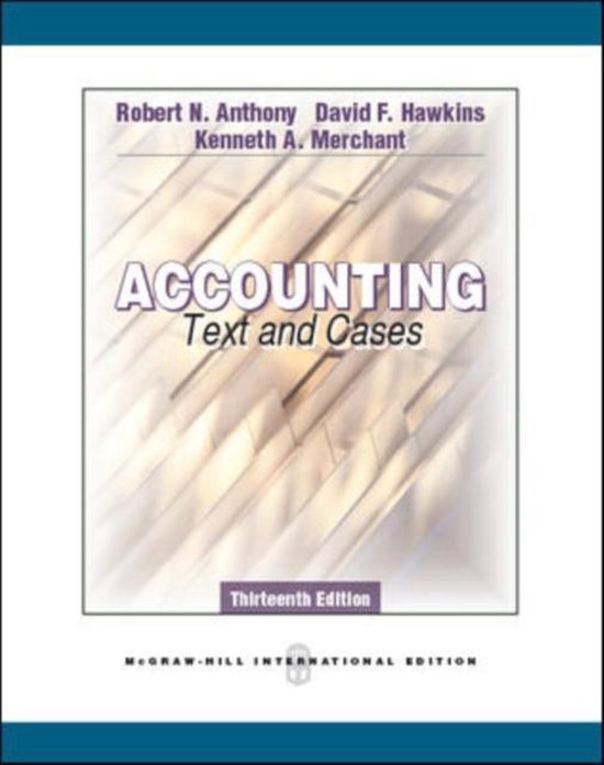 Accounting | 9780071289092 | Robert Anthony | Boeken | bol.com
