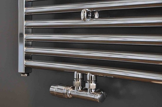 Radiator Onderblok Set Compleet Haaks (Links) 16x2,0 Met 15 Knel Chroom ...