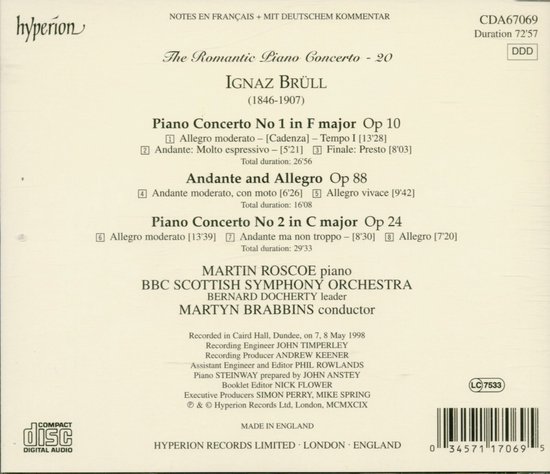 Martin Roscoe, Martyn Brabbins, BBC Scottish Symphony Orchestra - Brull ...
