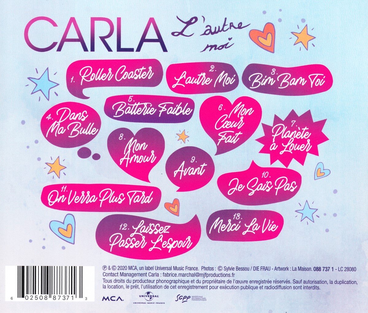 Carla - L'Autre Moi (CD), Carla | CD (album) | Muziek | bol.com