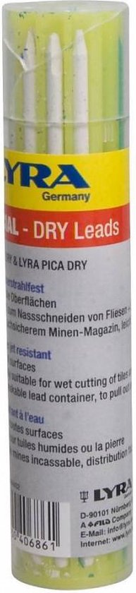 Lyra Dry Stift Watervast - Wit - 12 stuks | bol