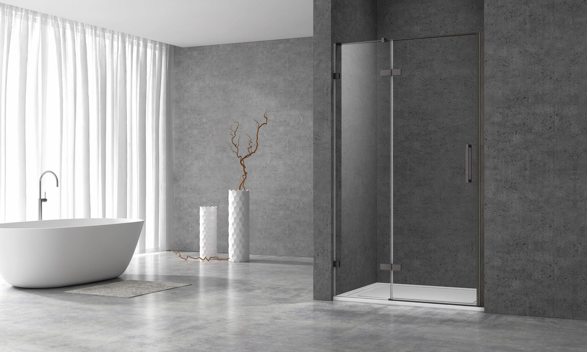 Viidako – Luxurii Nisdeur Rechts – Gun Metal – Douchedeur – Nano ...