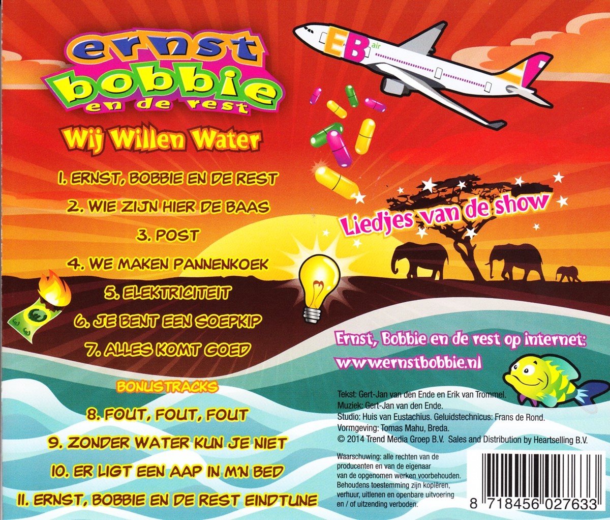 Ernst Bobbie En De Rest - Wij Willen Water (CD), Ernst Bobbie En De ...