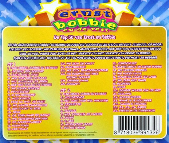 Ernst, Bobbie en de Rest - Ernst & Bobbie Top 50 (2 CD), Ernst, Bobbie ...