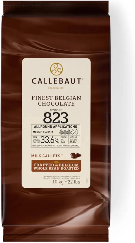 Callebaut - Chocolade Callets - Melk - 10kg | bol.com