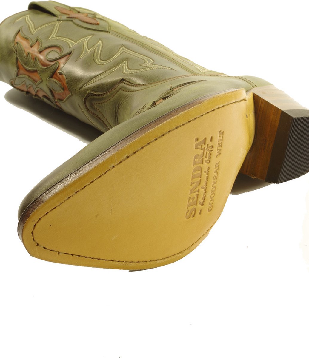 Sendra Boots 12289 Lia Groen Handgemaakte Dames Ibiza Western Laarzen ...