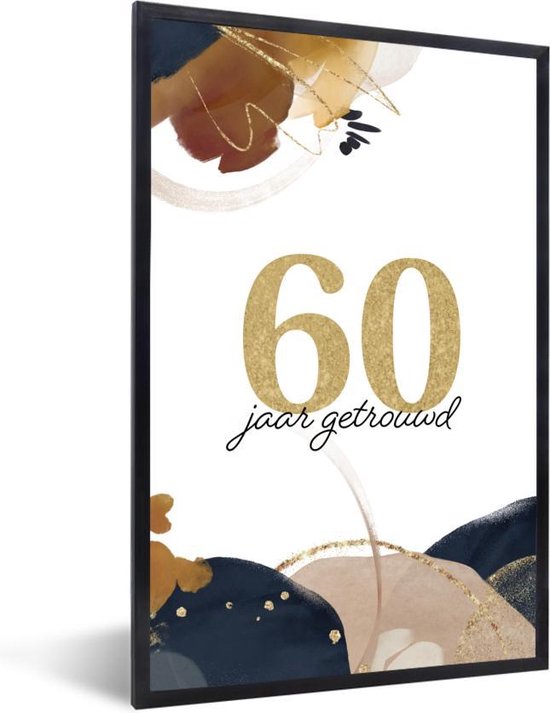 Fotolijst Incl Poster Trouwen Quotes 60 Jaar Getrouwd Spreuken