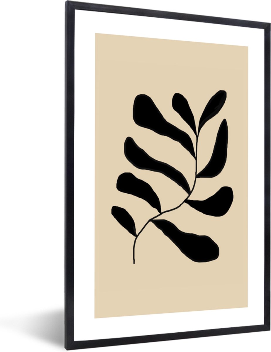 FrameYourWall® - Fotolijst met poster 80x120 - Bladeren - Kunst ...