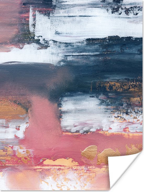 Poster Abstract - Verf - Design - 90x120 cm | bol