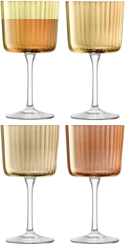 L.S.A. - Gems Wijnglas 250 ml Set van 4 Stuks Assorti - Glas - Transparant | bol